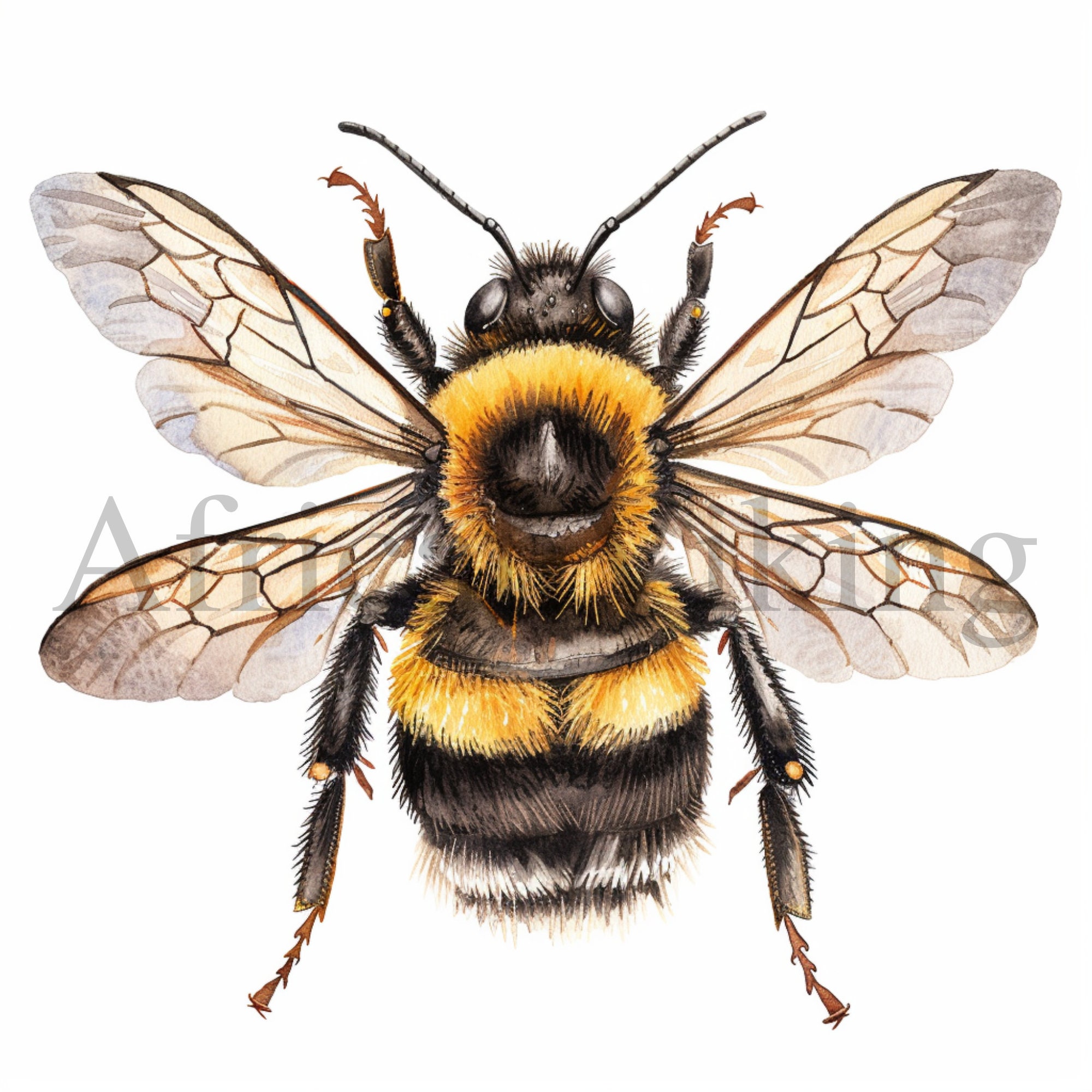 Buzzing Bees Clipart | 10 High Quality Jpgs | Digital Download | Mixed ...