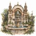 Cloister Fountains Clipart | 10 High Quality Jpgs | Digital Download ...