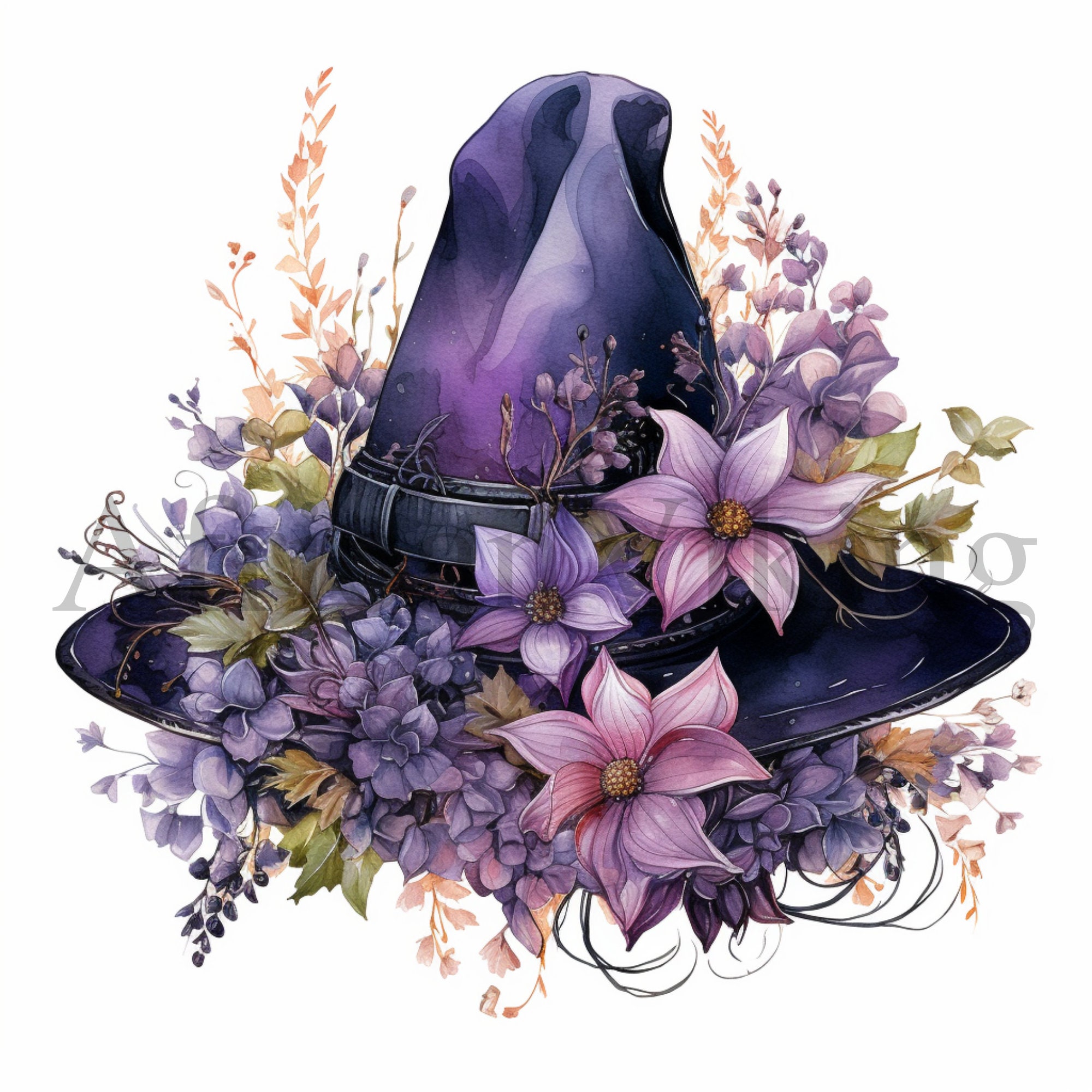 Witch Hat Clipart | 10 High Quality Jpgs | Digital Download | Fairy ...