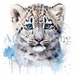 Snow Leopard Clipart | 10 High Quality Jpgs | Digital Download | Card ...