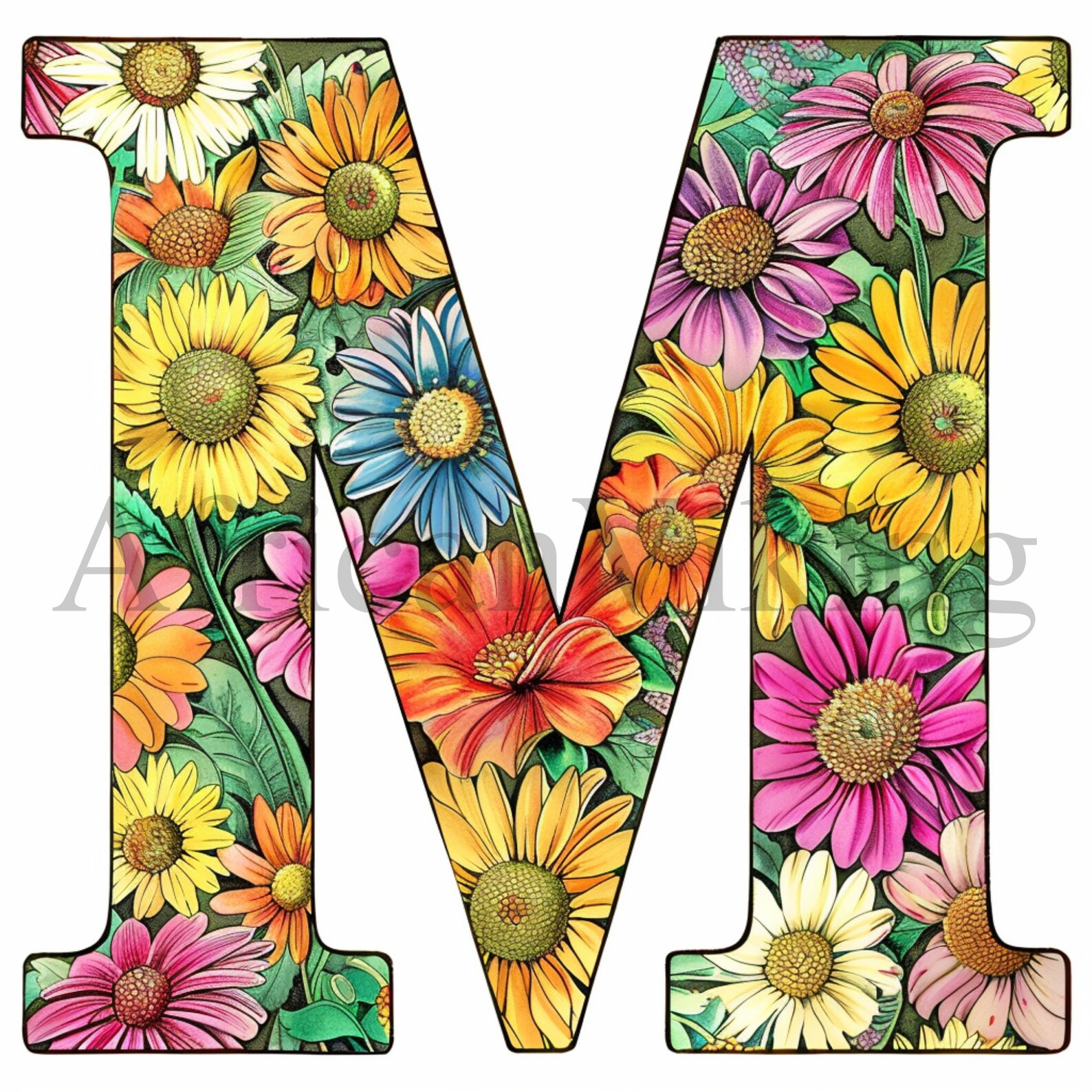 Letter M Clipart | 10 High Quality Jpgs | Digital Download | Nursery ...