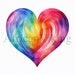 Rainbow Heart Clipart | 10 High Quality Jpgs | Digital Download ...