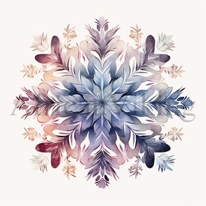 Snowflake Clipart | 10 High Quality Jpgs | Digital Download | Snowflake ...