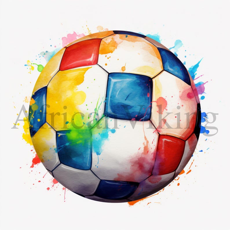 Soccer Ball Clipart | 10 High Quality Jpgs | Digital Download | Soccer ...