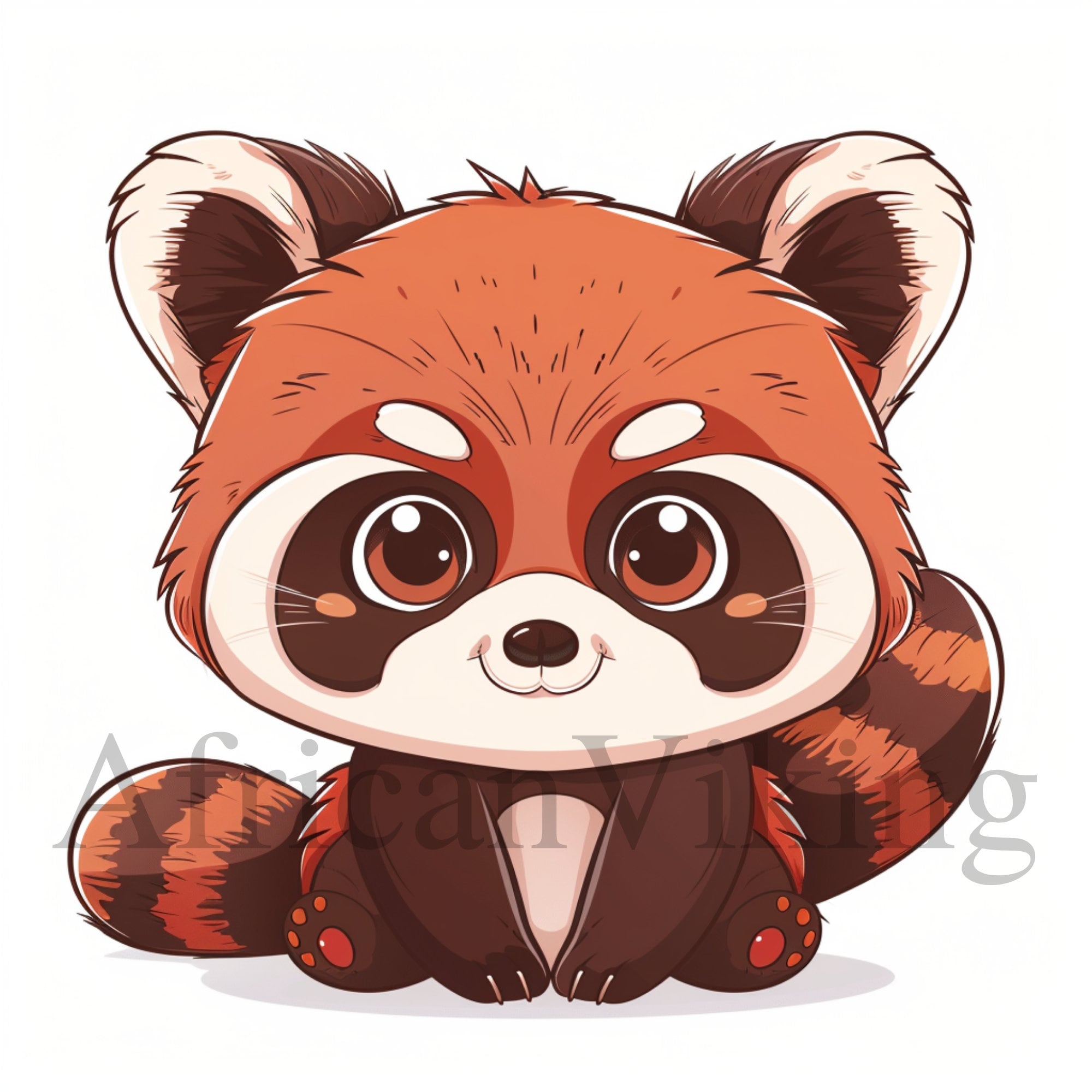 Baby Red Panda Clipart 10 High Quality Jpgs Digital Download Cute ...