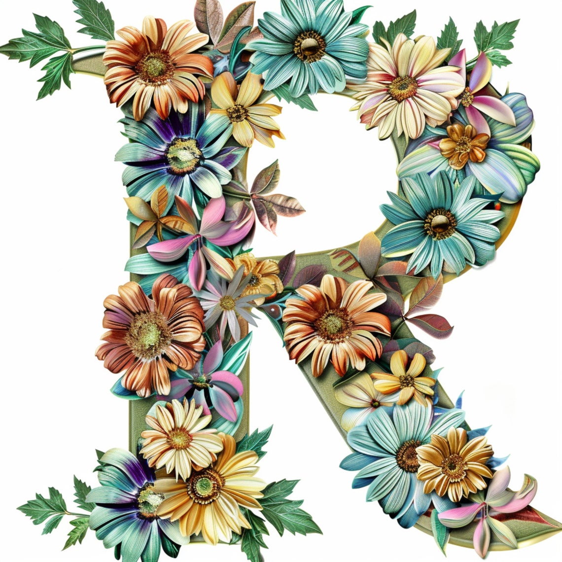 Letter R Clipart 10 High Quality Jpgs Digital Download Digital Paper ...