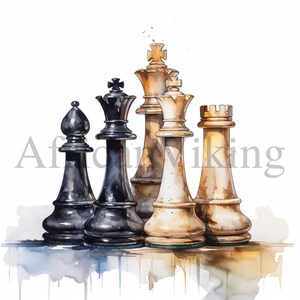 Chess Clipart | 10 High Quality Jpgs | Instant Digital Download ...