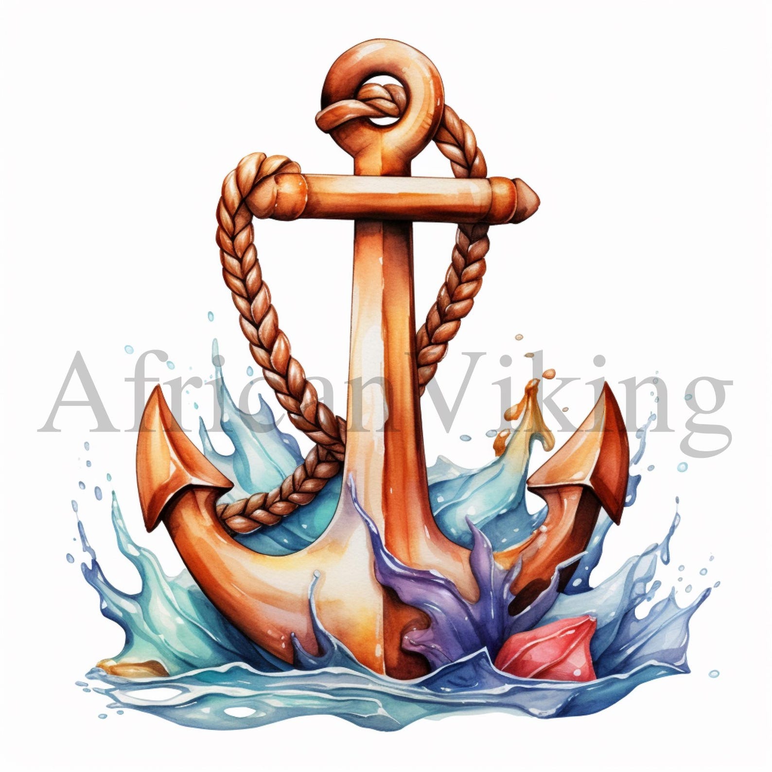 Anchor Clipart 10 High Quality Jpgs Digital Download Commercial Use ...