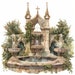 Cloister Fountains Clipart | 10 High Quality Jpgs | Digital Download ...