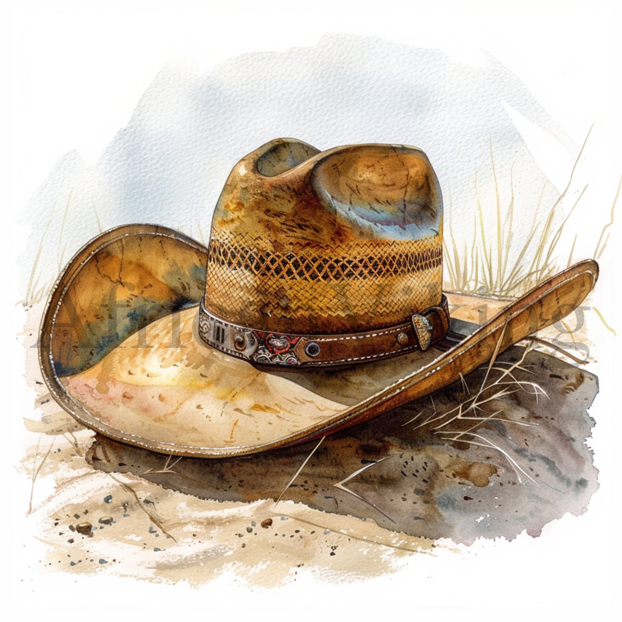 Cowboy Hat Clipart 10 High Quality Jpgs Instant Digital Download ...