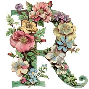 Letter R Clipart 10 High Quality Jpgs Digital Download Digital Paper ...