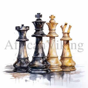 Chess Clipart | 10 High Quality Jpgs | Instant Digital Download ...