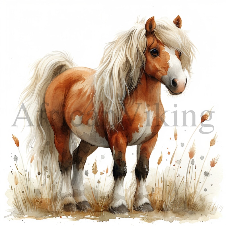 Pony Clipart | 10 High Quality Jpgs | Digital Download | Nursery Art ...
