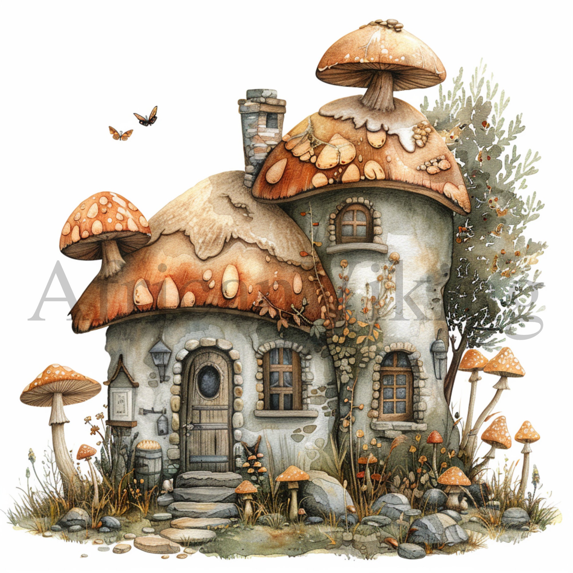 Little Fairy House Clipart 10 High Quality Jpgs Digital Download Cute ...
