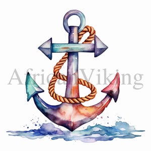 Anchor Clipart Nautical Anchor Clipart Bundle 10 High Quality Jpgs ...