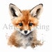 Baby Fox Clipart | 10 High Quality Jpgs | Digital Download | Card ...