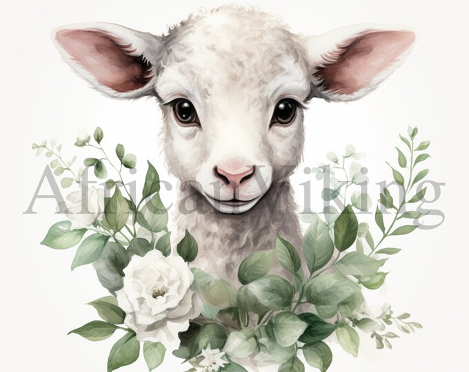 Lamb Clipart | 10 High Quality Jpgs | Instant Digital Download ...