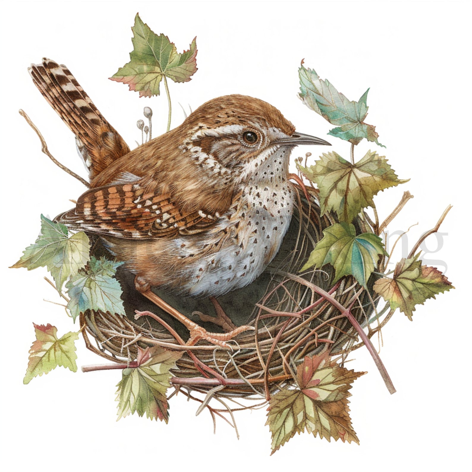 Wren Clipart | 10 High Quality Jpgs | Digital Download | Nursery Art ...