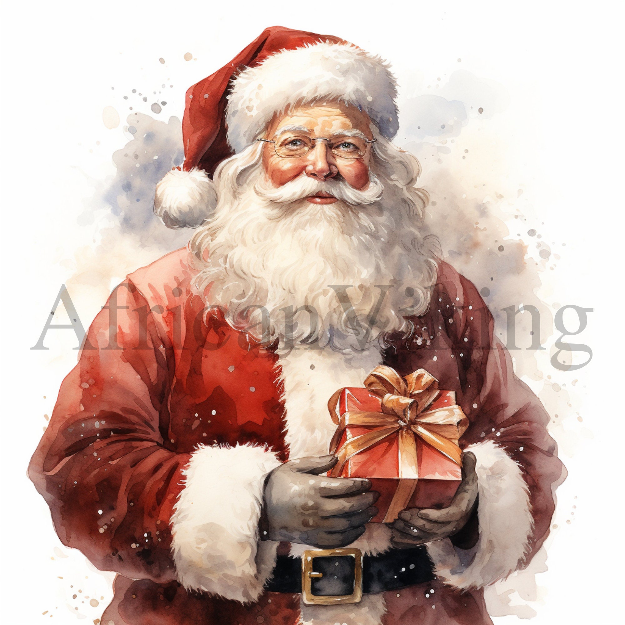 Old Fashioned Santa Clipart | 10 High Quality Jpgs | Digital Download ...