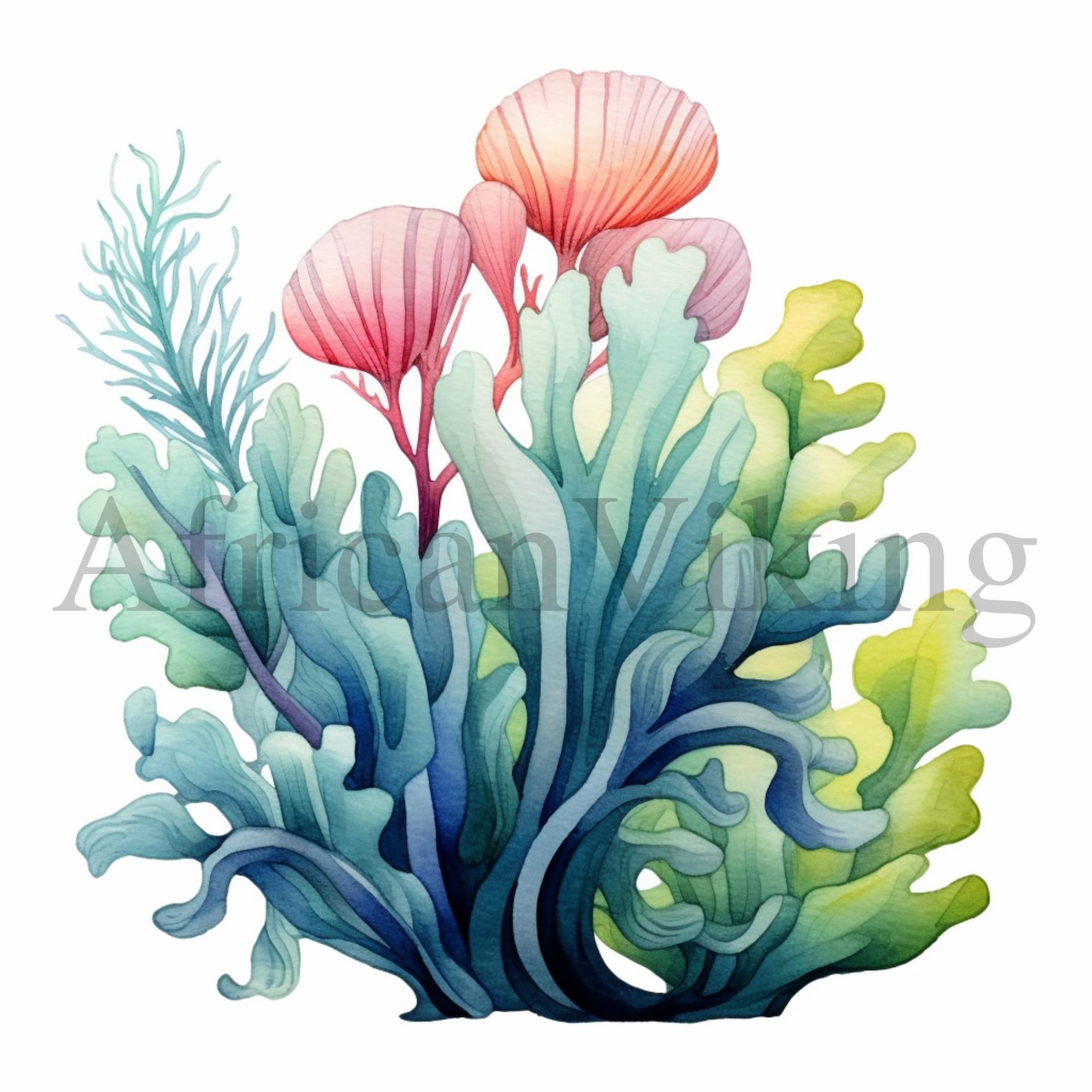 Sea Plants Clipart | 10 High Quality Jpgs | Digital Download | Sea Life ...