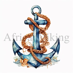 Anchor Clipart | 10 High Quality Jpgs | Digital Download | Commercial ...