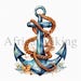 Nautical Anchor Clipart: Maritime Art, Commercial Use (digital Download ...