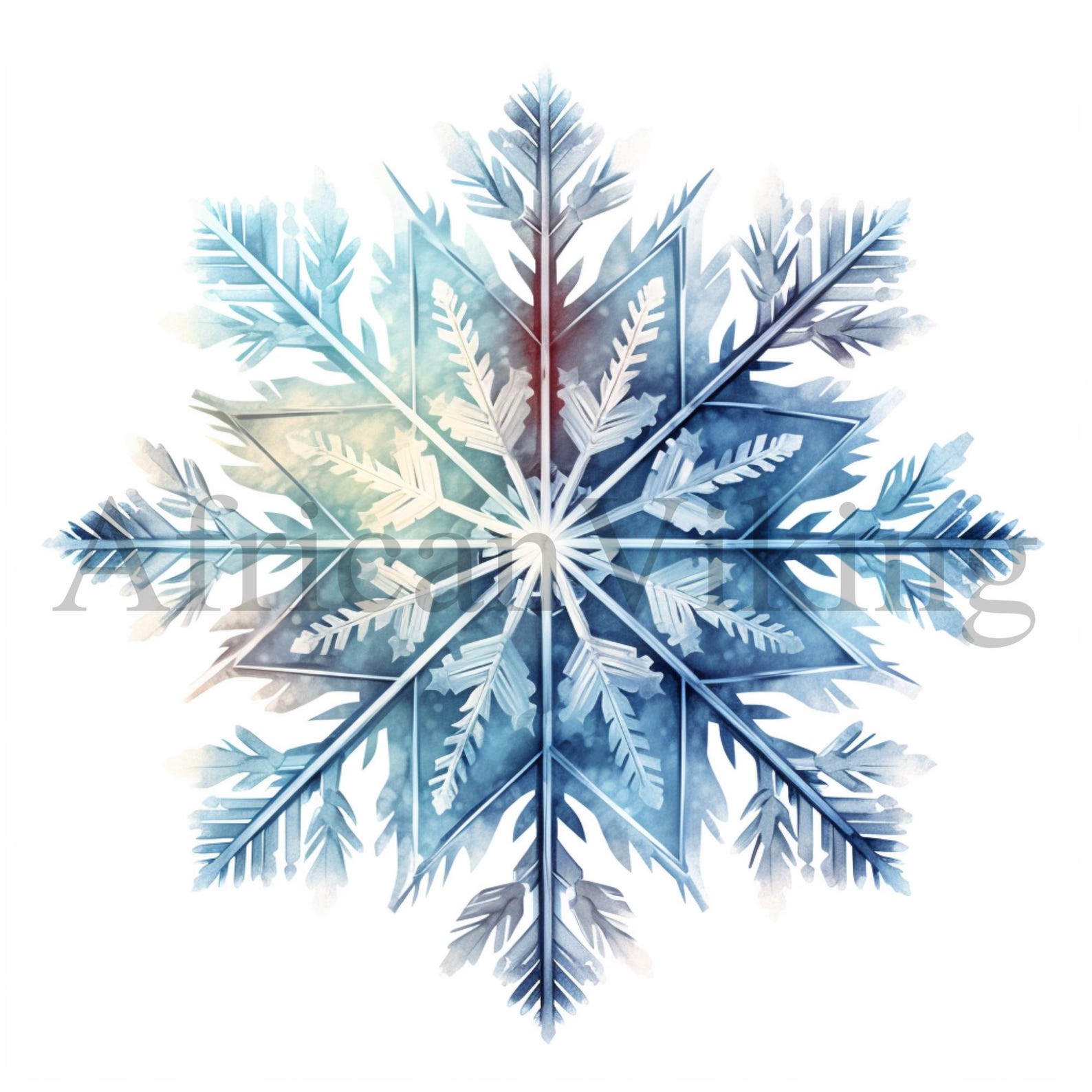 Snowflake Clipart | 10 High Quality Jpgs | Digital Download | Snowflake ...