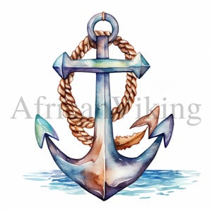 Anchor Clipart Nautical Anchor Clipart Bundle 10 High Quality Jpgs ...