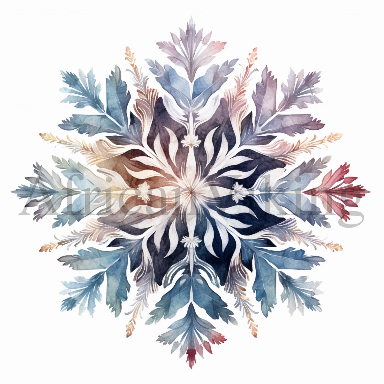 Snowflake Clipart | 10 High Quality Jpgs | Digital Download | Snowflake ...
