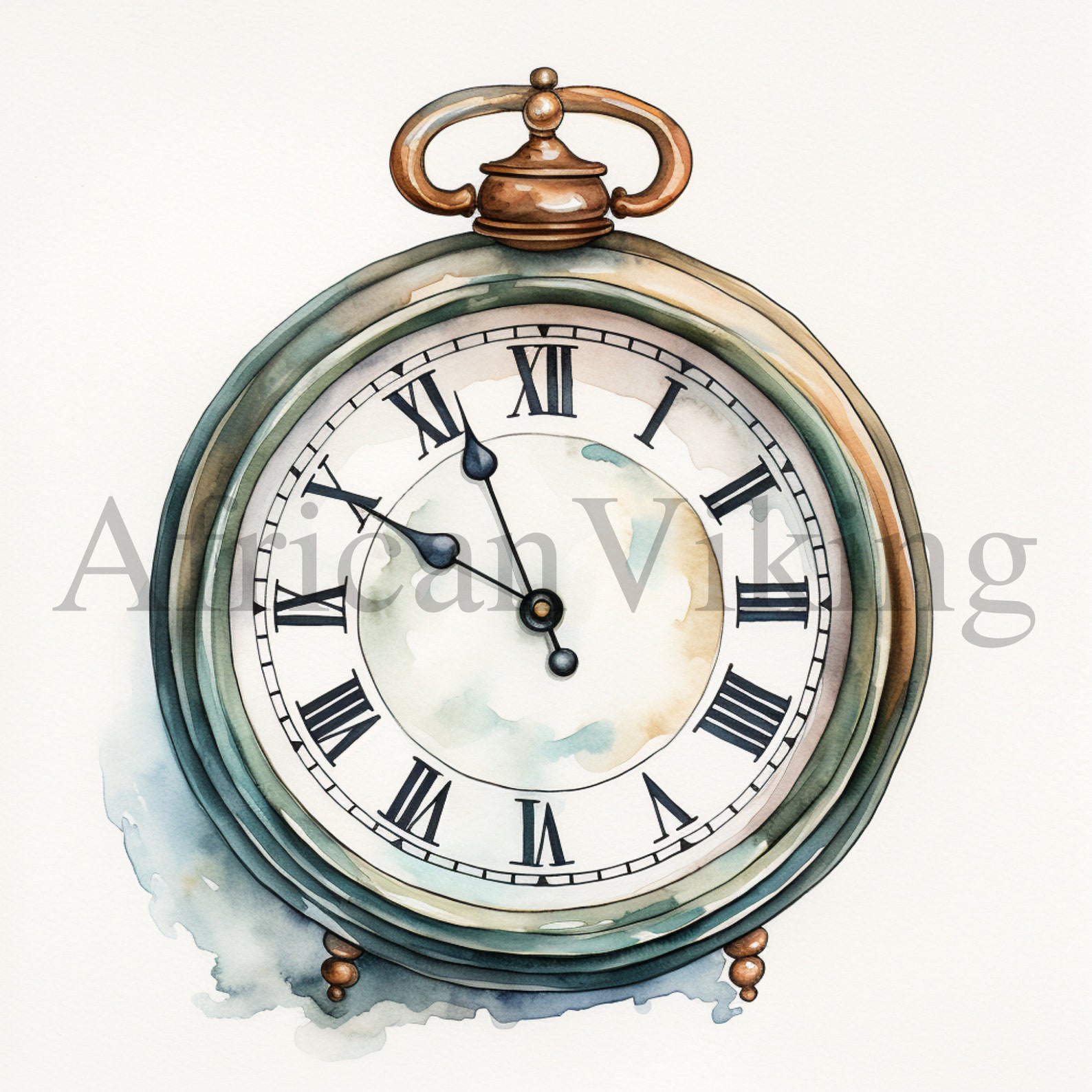 Old Fashioned Alarm Clock Clipart | 10 High Quality Jpgs | Digital ...