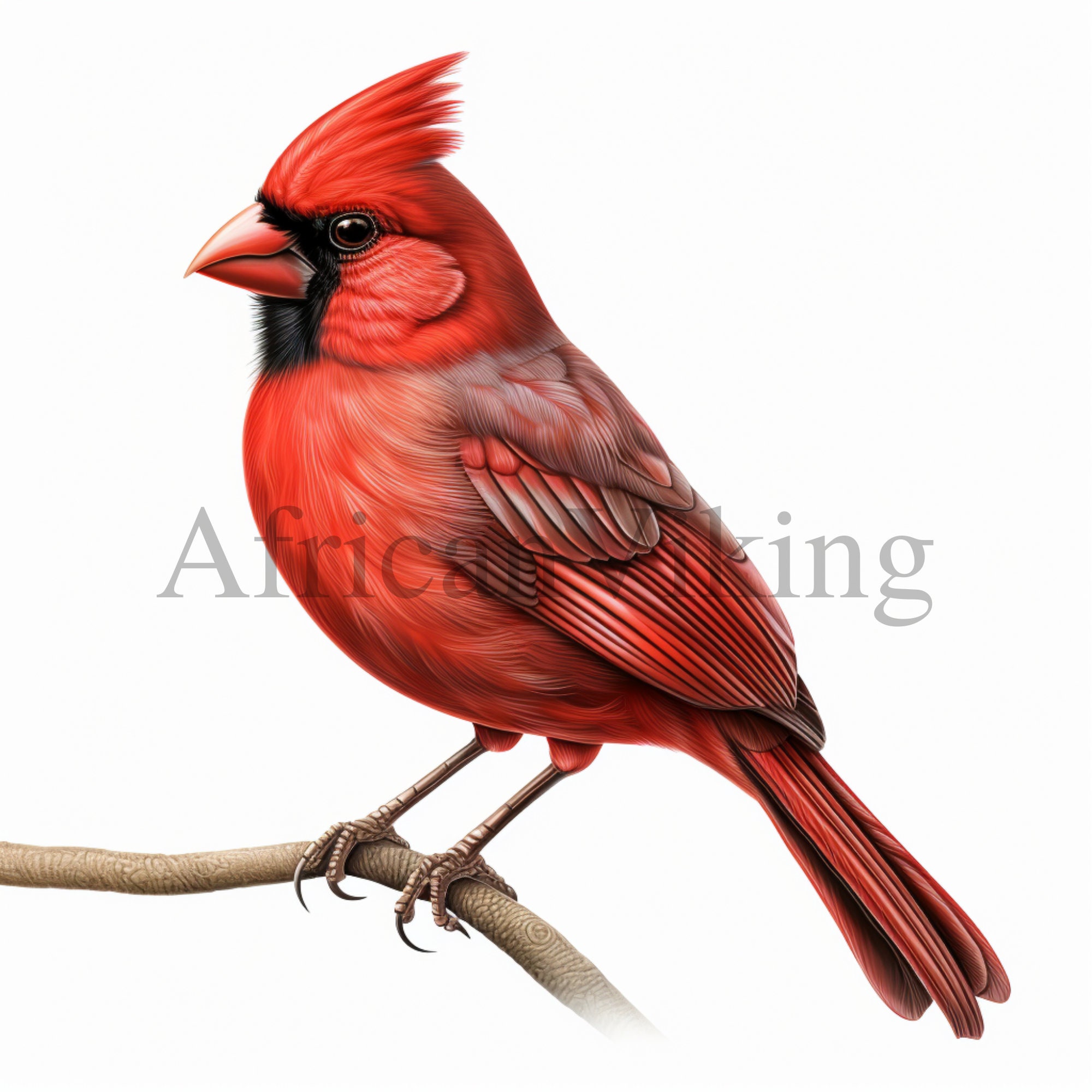 Red Cardinal Clipart | 10 High Quality Jpgs | Digital Download ...