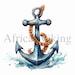 Nautical Anchor Clipart: Maritime Art, Commercial Use (digital Download ...