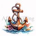 Nautical Anchor Clipart: Maritime Art, Commercial Use (digital Download ...