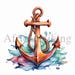 Nautical Anchor Clipart: Maritime Art, Commercial Use (digital Download ...