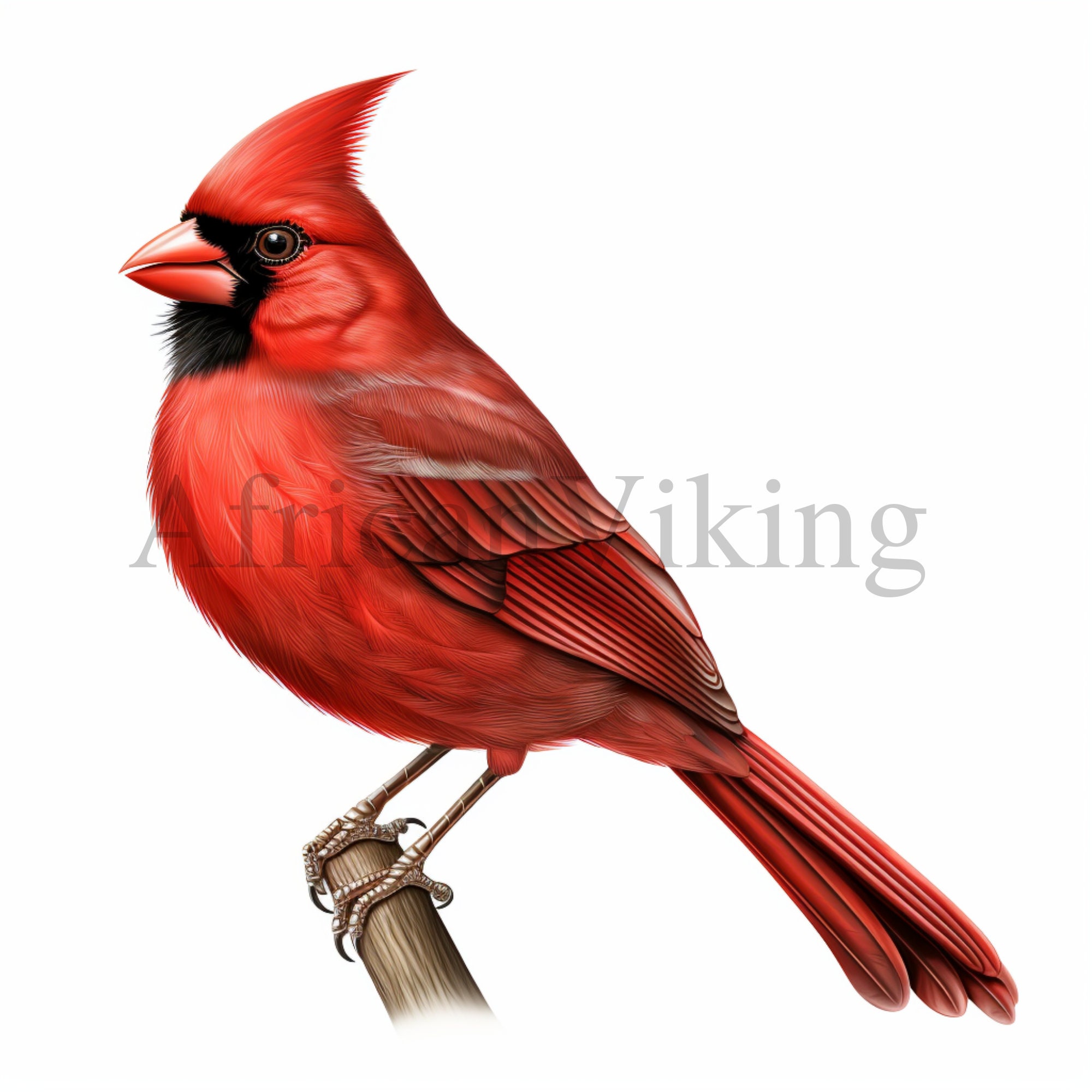Red Cardinal Clipart 10 High Quality Jpgs Digital Download Nursery Art ...