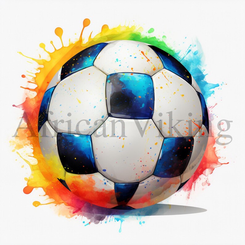 Soccer Ball Clipart | 10 High Quality Jpgs | Digital Download | Soccer ...