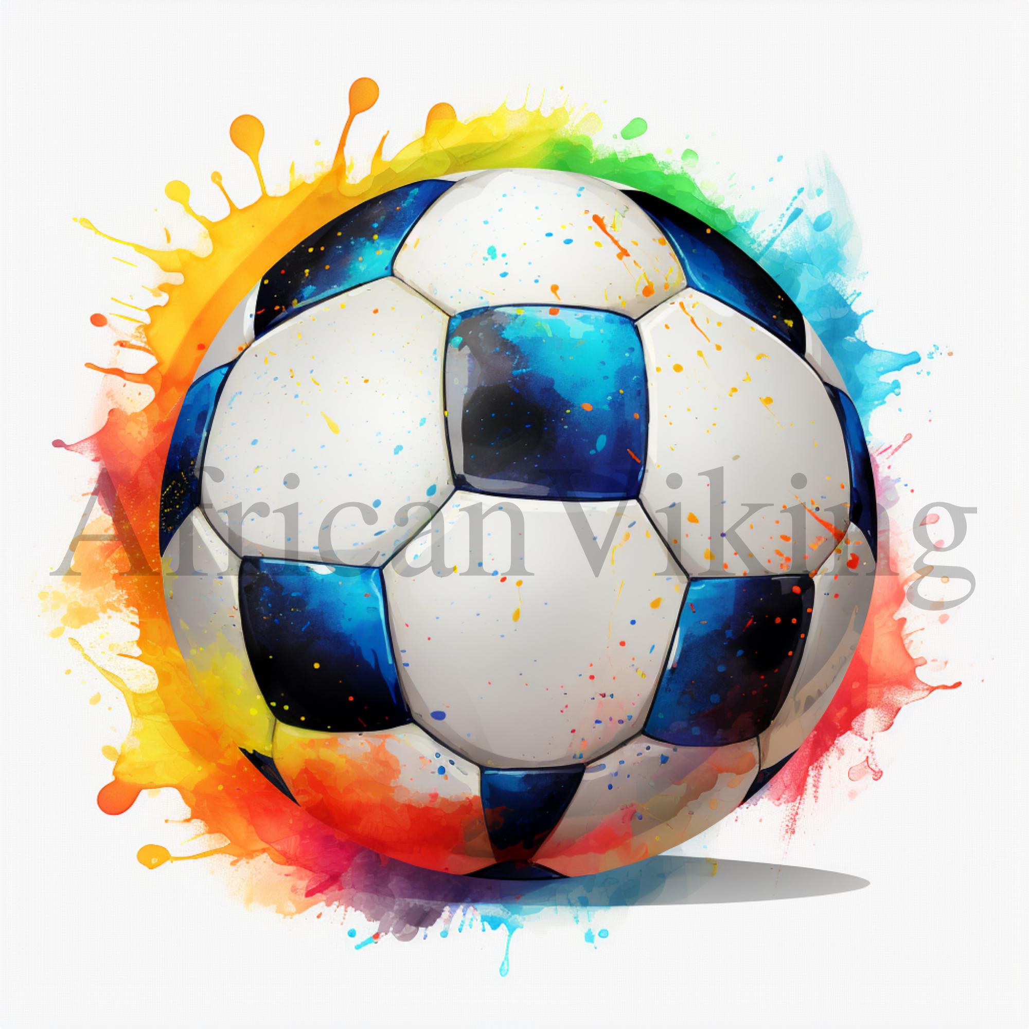 Soccer Ball Clipart | 10 High Quality Jpgs | Digital Download | Soccer ...