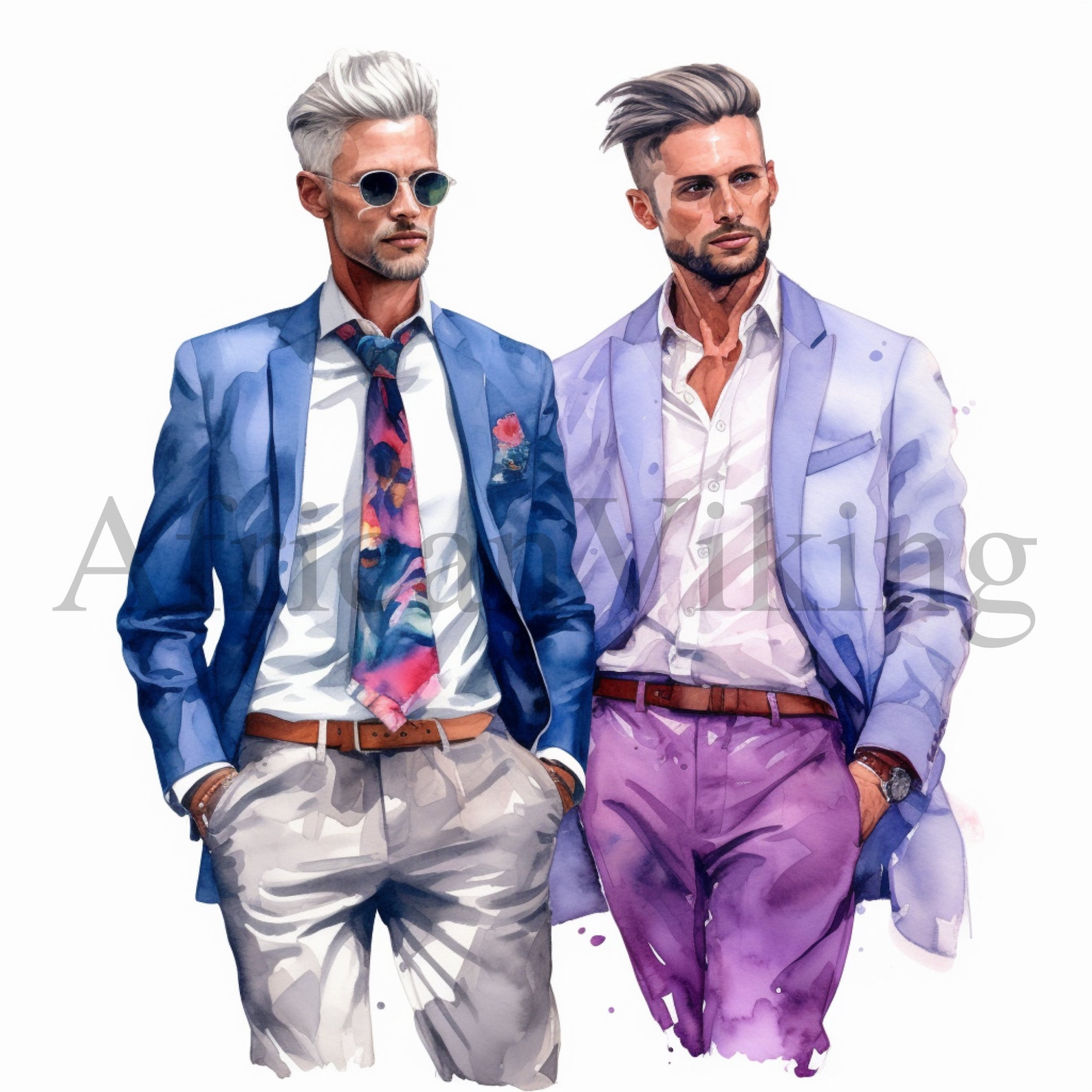 Mens Fashion Clipart | 10 High Quality Jpgs | Digital Download | Man ...