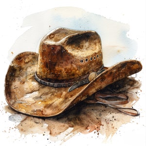 Cowboy Hat Clipart | 10 High Quality Jpgs | Instant Digital Download ...