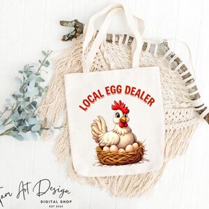 Cheerful Chicken and Eggs Digital Art - Perfect for T-shirts, Aprons ...