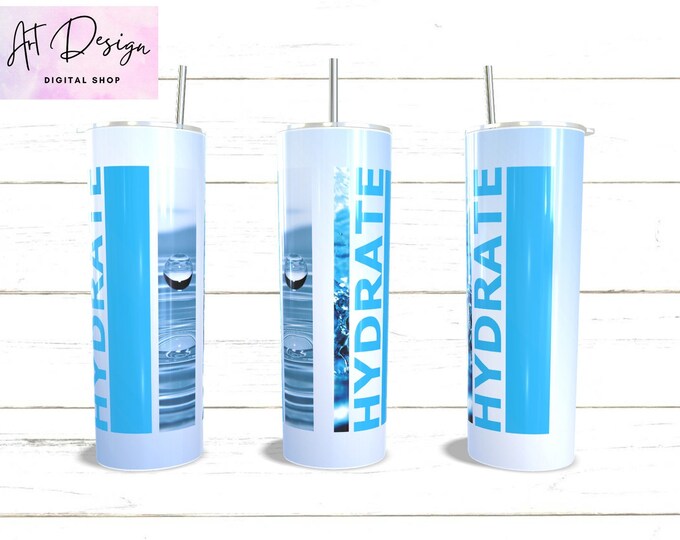 Skinny Tumbler Wrap Design Template 20oz and 40 Oz Positive Energy ...