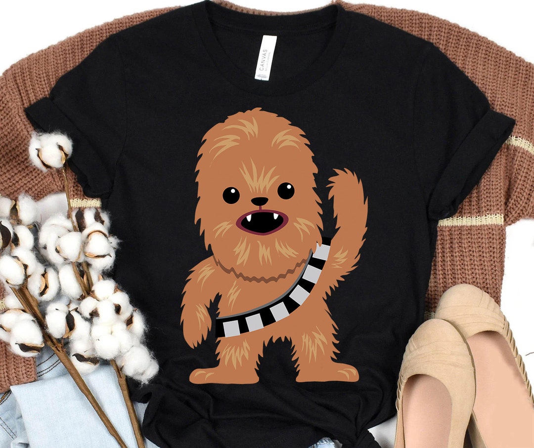 Star Wars Chewbacca Cutie Cartoon Chewie Graphic T-shirt - Etsy