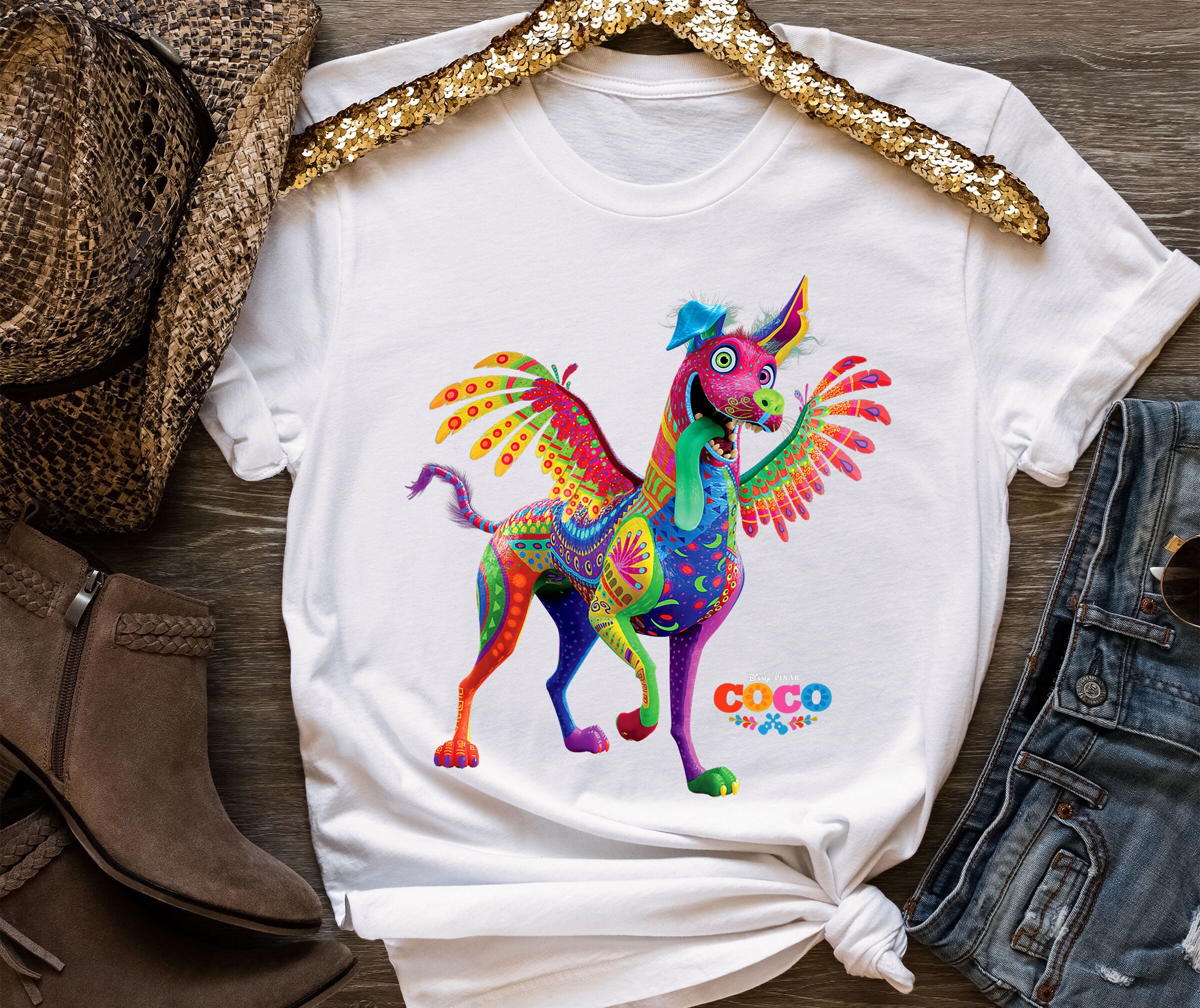 Disney PIXAR Coco Dante Alebrije Spirit Animal T-shirt - Etsy Australia