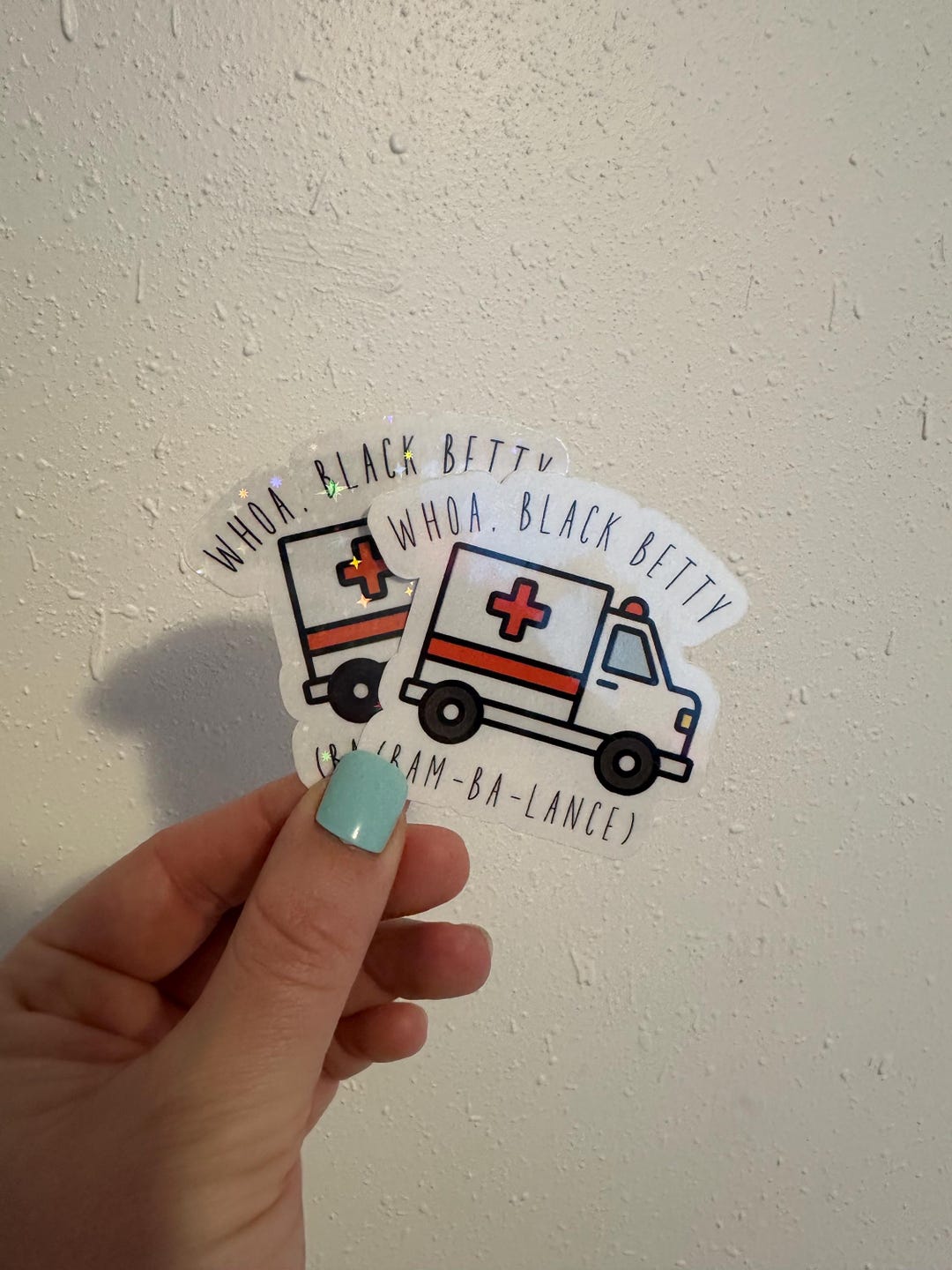 Black Betty Ambulance Sticker, Funny EMT Paramedic Gift - Etsy