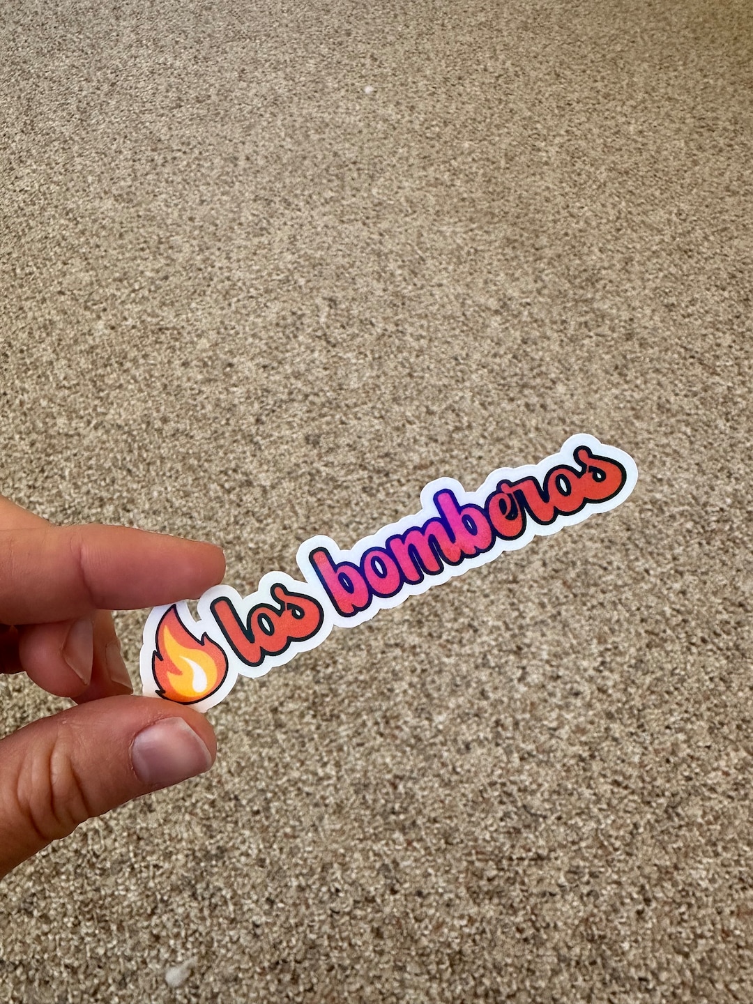 Los Bomberos Firefighter Sticker - Etsy