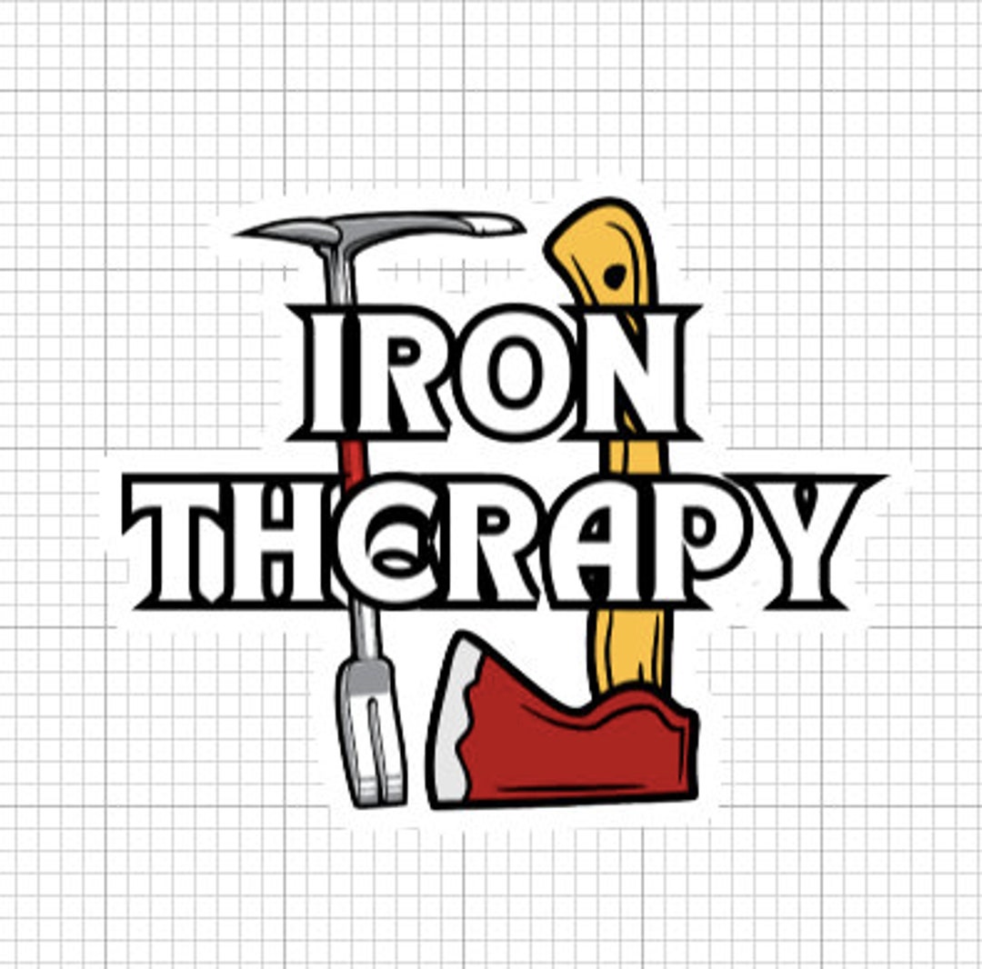 Iron Therapy Halligan Axe Cut Out Sticker - Etsy