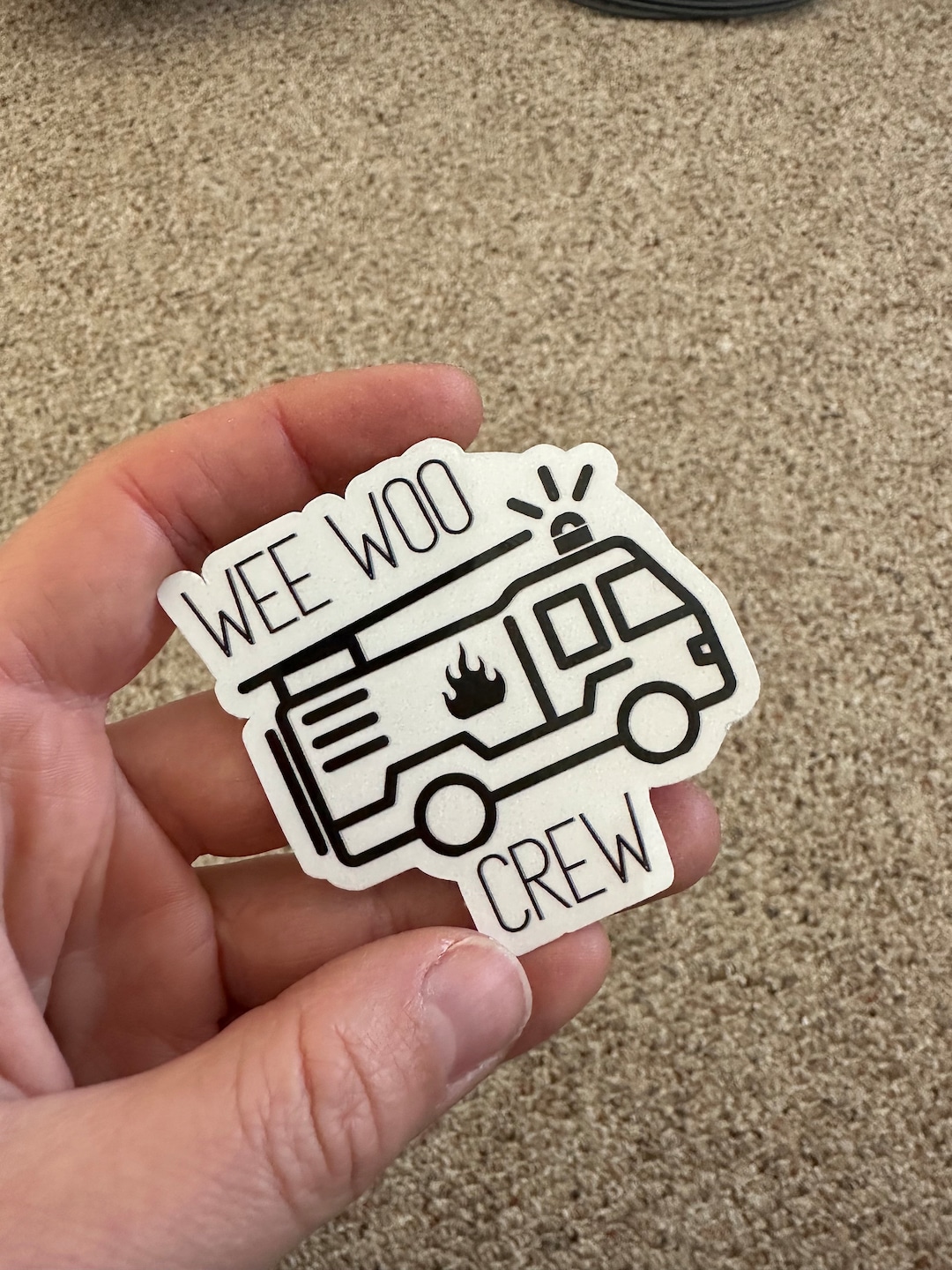 Wee Woo Crew Firetruck Ambulance Sticker - Etsy