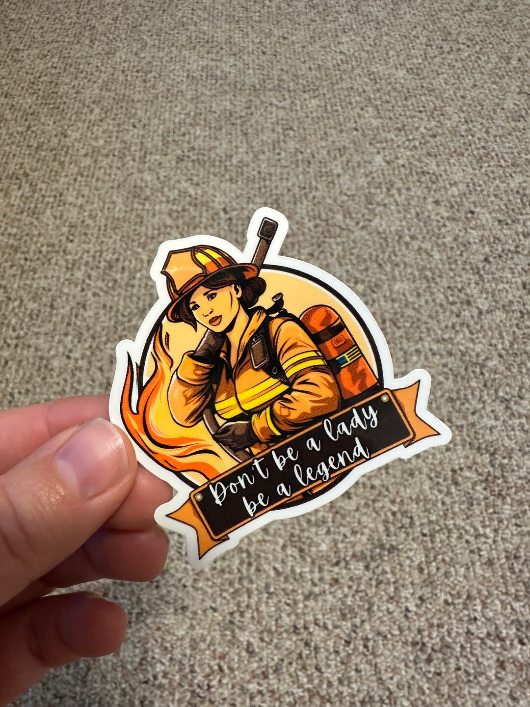 Don't Be a Lady Be a Legend Sticker - Etsy