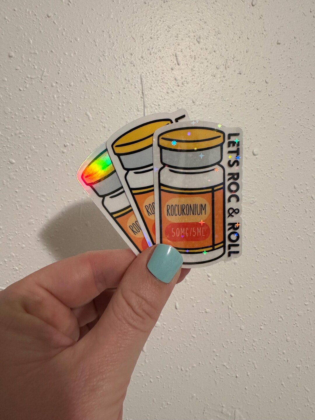 Rocuronium Lets ROC N ROLL Sticker, Nurse Sticker, Paramedic Sticker ...
