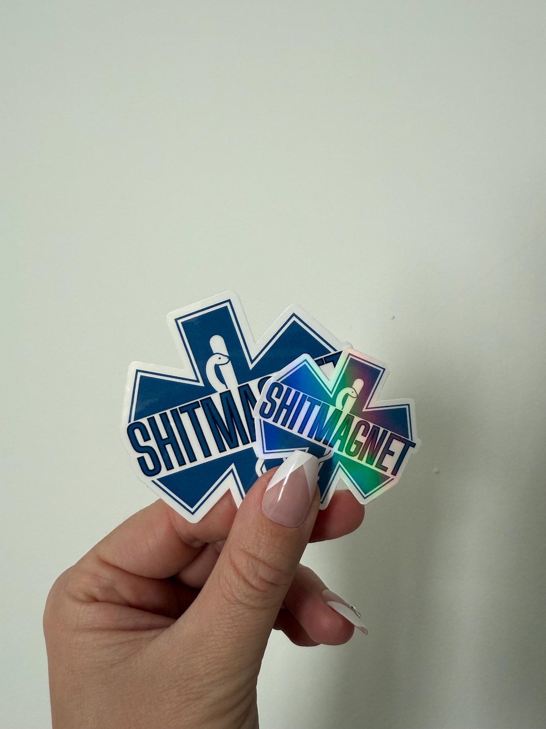 Shit Magnet Funny EMS Kiss Cut Sticker, Decal, Vinyl Decal, Laptop ...